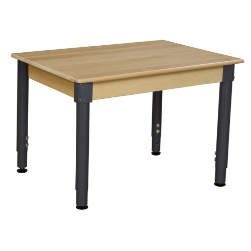 Wood Designs Hardwood Birch Tables Adjustable Height Rectangular Activity Table & Reviews | Wayfair